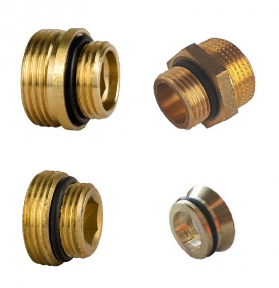 Doppel Nippel mit o-ring 3/4" x 1/2" AG Messing Eurokonus Klemmringverschraubung | eBay